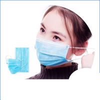 China Anti Virus Safety Breathing Mask / Disposable Face Mask With Elastic Ear Loop for sale