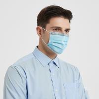 China High Breathability Blue Face Mask  Disposable Non Woven Face Mask for sale