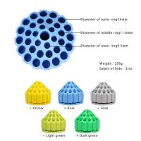 China 35 Hole 360 Degree Rotating Jewelry Storage Box for Grinding Wheels and Dental Tools for sale