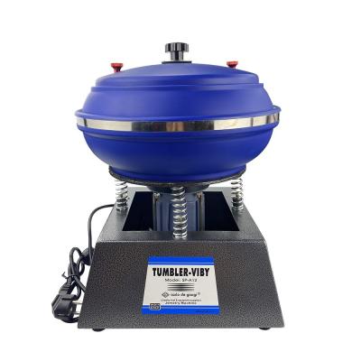 China 12 Inch Vibratory Tumbler Polishing Machine 220V 200W Jewelry Stone Polisher for sale
