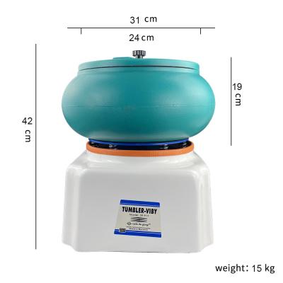 China 12 Inch Vibration Polishing Machine 10L Capacity 120W for Jewelry Making for sale