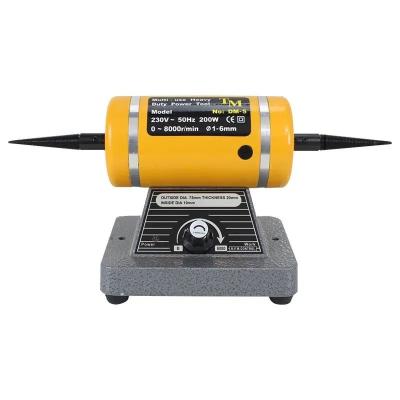 China 230V Table Top Grinder Polisher Desktop Jewelry Polishing Machine Adjustable Speed 0-3000 RPM for sale