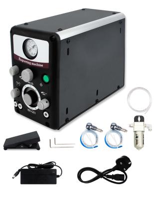 China Dual Head Pneumatic Jewelry Engraving Machine 400-8000rpm 110V 220V for sale