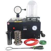 China 1400W Jewelry Melting Furnace Vacuum Casting Machine 1200℃ 1KG Graphite Crucible for sale