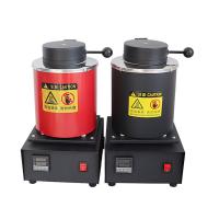 China Digital Jewelry Melting Furnace 1400W 2000F with 1-3KG Graphite Crucible for Gold Silver Copper for sale