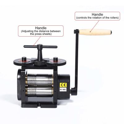 China Small Jewelry Manual Rolling Mill Machine 110mm 130mm 110V 220V for sale