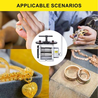 China Manual Hand Crank Rolling Mill Machine for Jewelry Making 110mm 130mm Rollers for sale