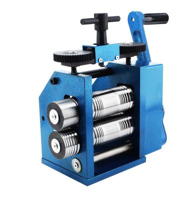 China 112mm Manual Rolling Mill Machine for Jewelry Making 48-50mm Shaft Diameter Cast Iron for sale