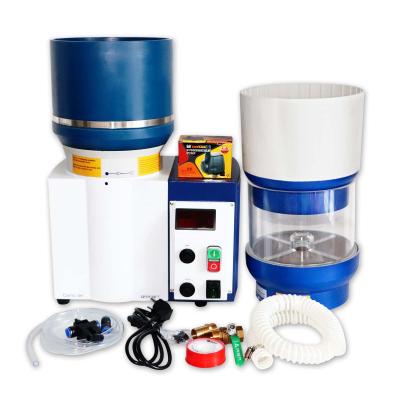China 3 in 1 Jewelry Polishing Machine 800W Benchtop Polisher with 230mm Barrel for Wet Dry Magnetic Polishing for sale