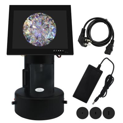 China 8 Inch LCD Digital Jewelry Microscope 5-50mm Lens Focal Length 100-240V LED for sale