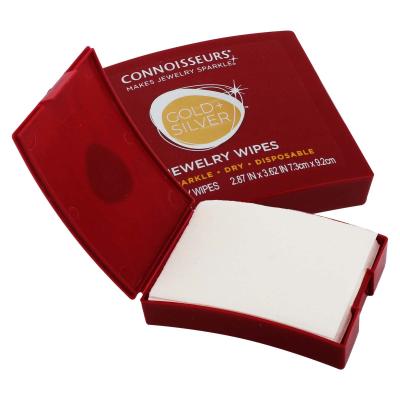 China Compact Jewelry Accessories Tools 25pcs Jewelry Cleaning Wipes for sale