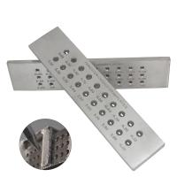 China Steel Alloy Jewelry Accessories Tools Rectangle Tungsten Carbide Draw Plate for sale