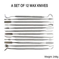 China 12pcs Stainless Steel Wax Carving Tools  20*12cm For Dentistry for sale