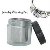 China Manual Diamond Stone Jewelry Cleaning Machine 73mm Stainless Steel Glass Gem Cleaner for sale