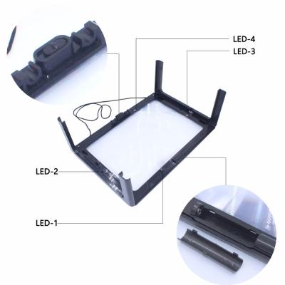 China 3X Desk Folding Magnifying Glass  for Reading Sewing Knitting for sale