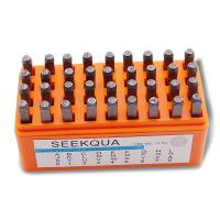 China 36 Pcs Steel Jewelry Metal Stamping Kit 6mm Number Letter Alphabet Punch Set for sale