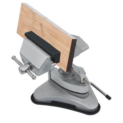 China Vacuum Jewelry Bench Vice 360 Degree Aluminum Alloy 90mm Jaw Width 70mm Opening for sale