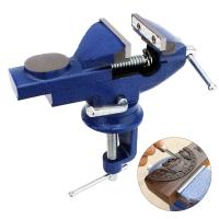 China 3 Inch Universal Table Vise 360 Degree Swivel Base 60mm Jaw Width 300kg Clamping Force for sale