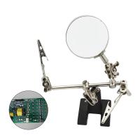 China 3X Magnification Welding Magnifier with 60mm Lens and Adjustable Clamp for Soldering Work for sale