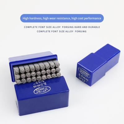 China 5mm Steel Number and Letter Stamp Set 36pcs A-Z for Jewelry Making with Hammer for sale