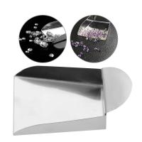 China Mini Square Shovel Stainless Steel Jewelry Spade 3.15x1.97x0.79 Inch Plate Handle for sale
