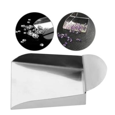 China Mini Square Shovel Stainless Steel Jewelry Spade 3.15x1.97x0.79 Inch Plate Handle for sale