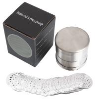 China 65pcs 75pcs Diamond Screen Sieve Set Stainless Steel Jewelry Tool for Gemstone Measuring for sale