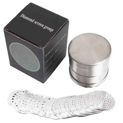 China 65pcs 75pcs Diamond Screen Sieve Set Stainless Steel Jewelry Tool for Gemstone Measuring for sale