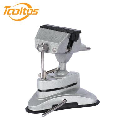 China 360° Silver Rotating Vacuum Bench Vise For Jewelry for sale