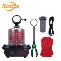 China Silk 1800W Digital Gold Melting Furnace 1150C with Graphite Crucible 1-3kg for sale