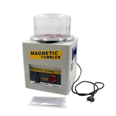 China 250W Jewelry Magnetic Tumbler Polishing Machine 600g Glass Barrel 110/220V for sale
