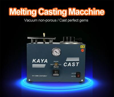 China 1/2 HP Vacuum Investing Casting Machine Wax Cast Combination with 2L Gold Melting Furnace 1500W 220V for sale