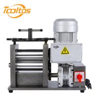 China Electric Jewelry Tablet Press Rolling Mill Machine Flat Area 120mm 160mm 750W 370W for sale
