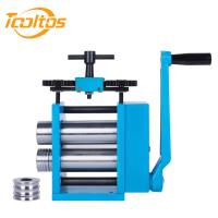 China Four In One Manual Jewelry Rolling Mill Machine With Flat Roller for sale
