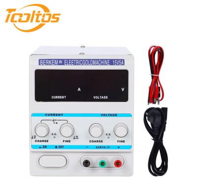 China Silk 15V 5.0A Jewelry Gold Electroplating Machine for Gold Silver Rhodium Plating for sale