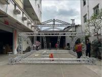 China Black Silver Aluminum Truss Stage Light Frame , High Strength Aluminum Alloy Truss for sale