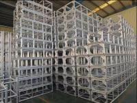 China Silver Aluminum Bolt Square Truss 300mm*300mm Portable DJ Truss Upright Totem for sale