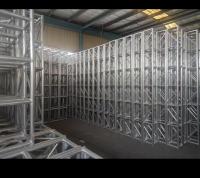 China Silver Aluminum Bolt Square Truss 300mm*300mm Portable DJ Truss Upright Totem for sale