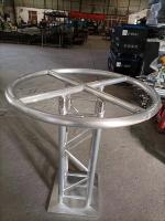 China Round Square Top Ring Luminous Tower Black Silver F34 F24 Aluminum Alloy Stage For Concert for sale