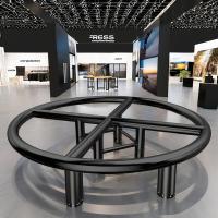 China Round Square Top Ring Luminous Tower Black Silver F34 F24 Aluminum Alloy Stage For Concert for sale