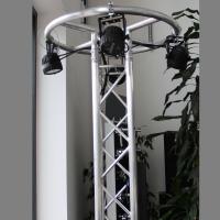 China Round Square Top Ring Luminous Tower Black Silver F34 F24 Aluminum Alloy Stage For Concert for sale