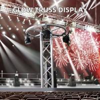 China Round Square Top Ring Luminous Tower Black Silver F34 F24 Aluminum Alloy Stage For Concert for sale