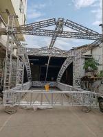 China Aluminum Alloy DJ Stage Truss , Silver Lighting Stage Truss Triangle Shape for sale