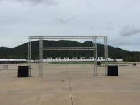 China Aluminum Alloy DJ Stage Truss , Silver Lighting Stage Truss Triangle Shape for sale