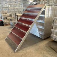 China Adjustable Portable Stage Platform Modular System Square Red Finish Aluminum Alloy Stage for sale
