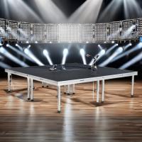China Square Aluminium Stage Deck Black Waterproof Modular Stage Platform for sale