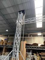 China Black Silver Aluminum Lighting Truss Customized Foldable Portable Square Aluminum Truss for sale