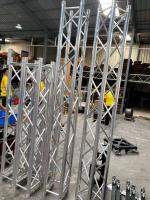 China Black Silver Aluminum Lighting Truss Customized Foldable Portable Square Aluminum Truss for sale