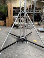 China Black Silver Aluminum Lighting Truss Customized Foldable Portable Square Aluminum Truss for sale