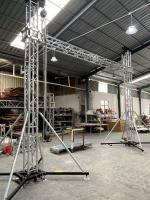 China Black Silver Aluminum Lighting Truss Customized Foldable Portable Square Aluminum Truss for sale